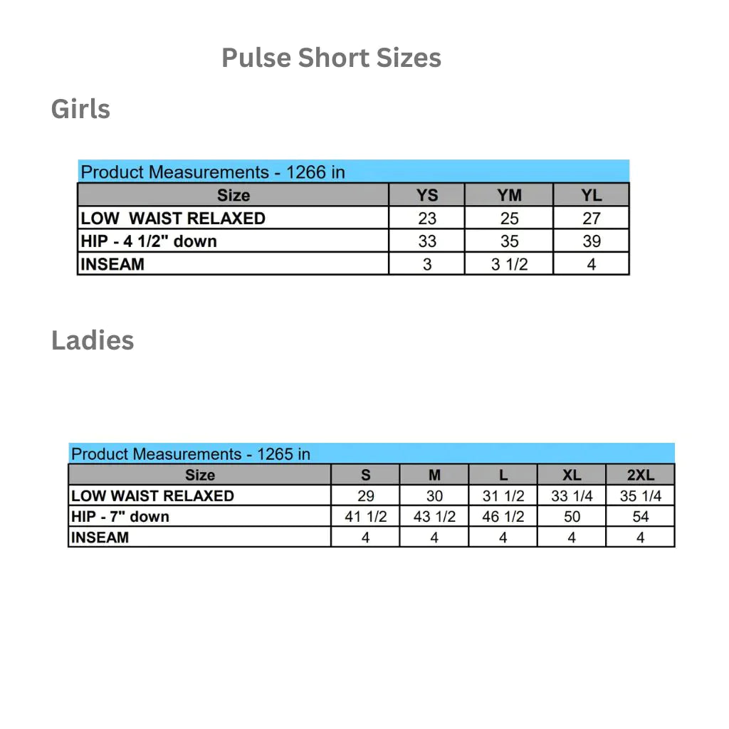 Custom School Spirit Wear | Peine Ridge Elementary Pulse Shorts ...