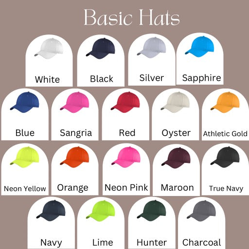 Custom Team Spirit Wear | WWF Baseball Hats – Alphabet Soup Designs