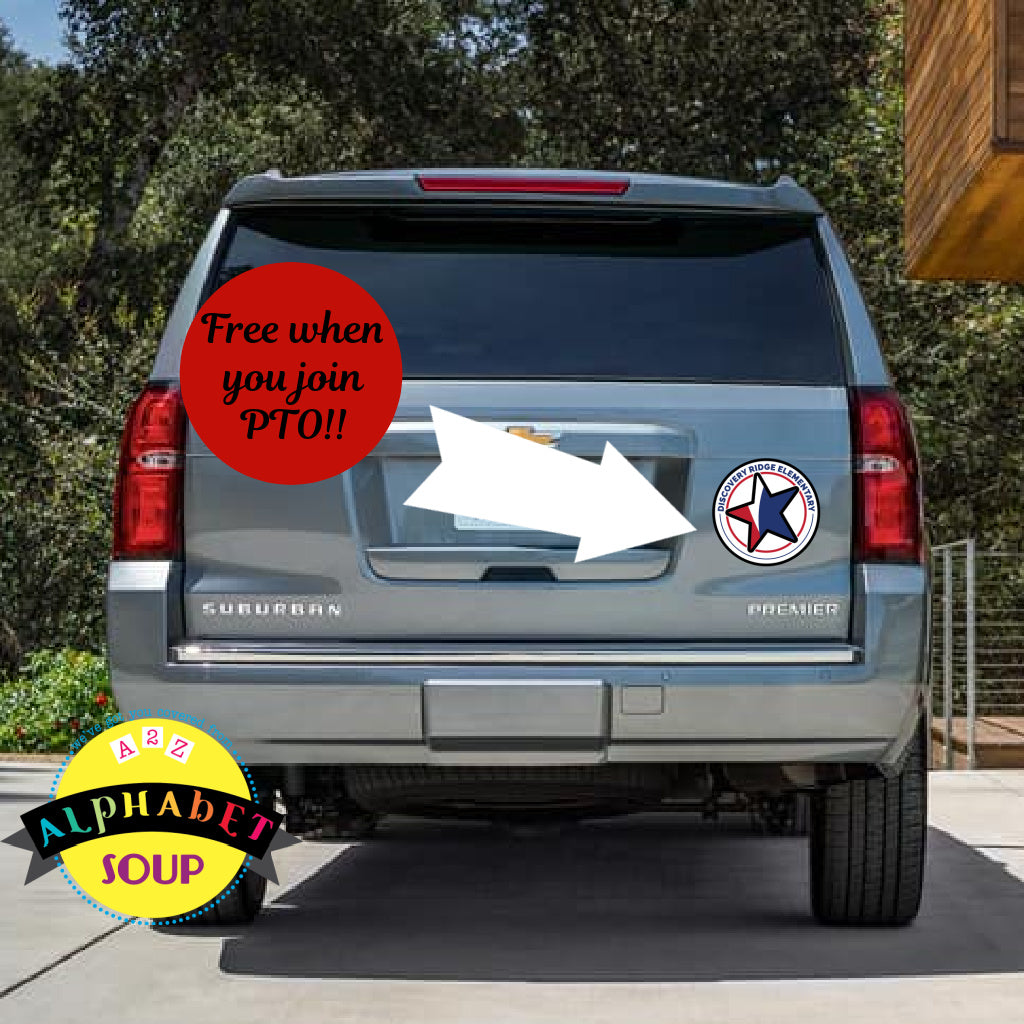 Custom School Spirit Wear | Discovery Ridge Elementary Car Decal ...
