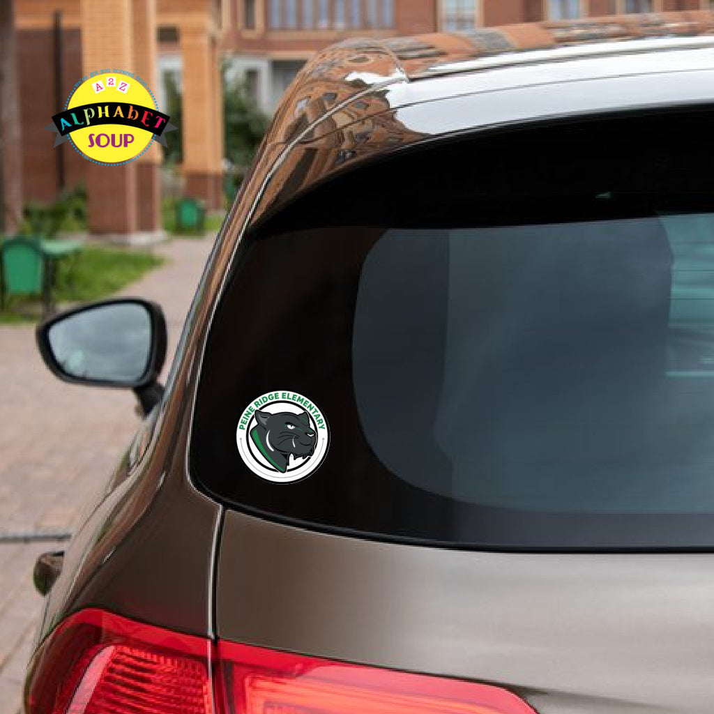 Custom School Spirit Wear | Peine Ridge Elementary Car Decal – Alphabet ...