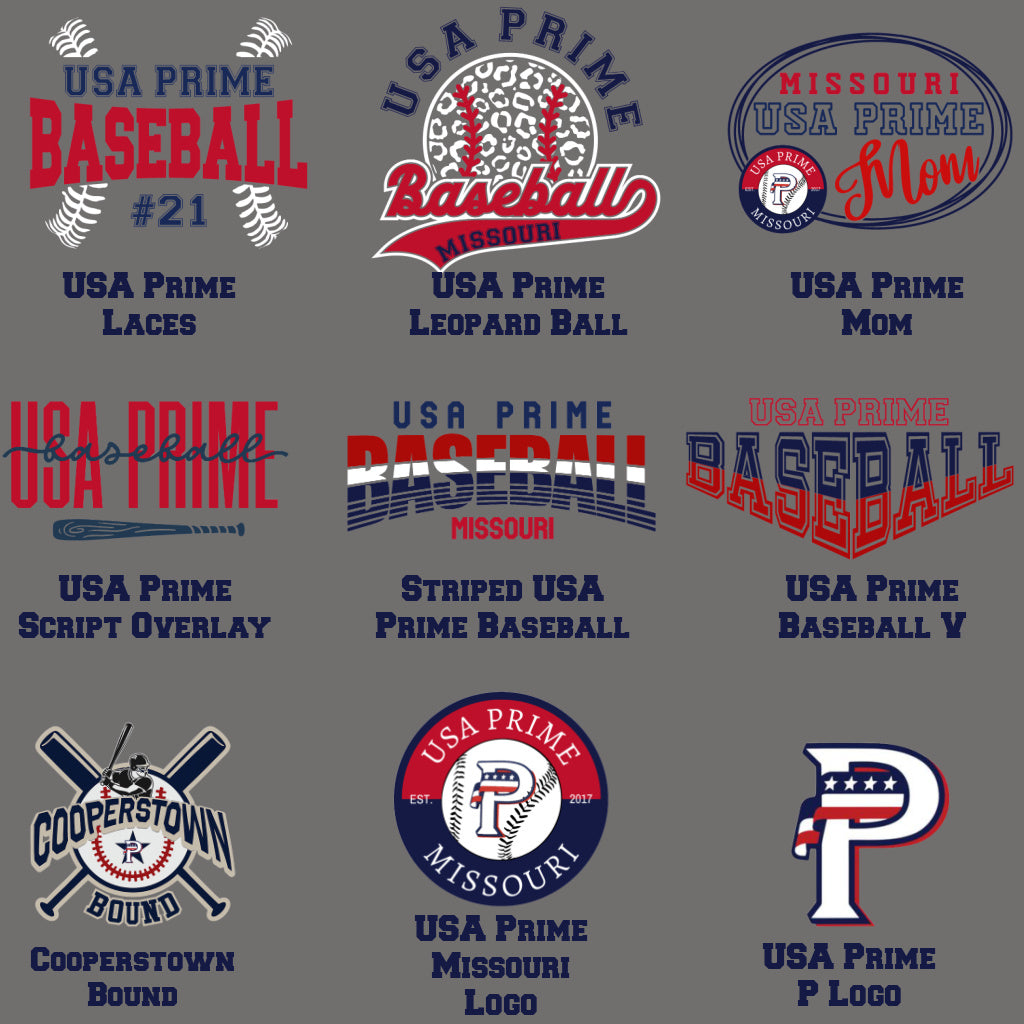 Custom Team Spirit Wear | USA Prime Baseball Performance Tee – Alphabet ...