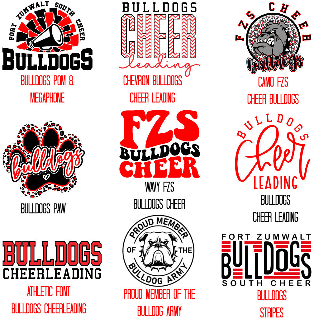Custom Cheer Spirit Wear | FZS Bulldogs Cheer Performance Hoodie ...