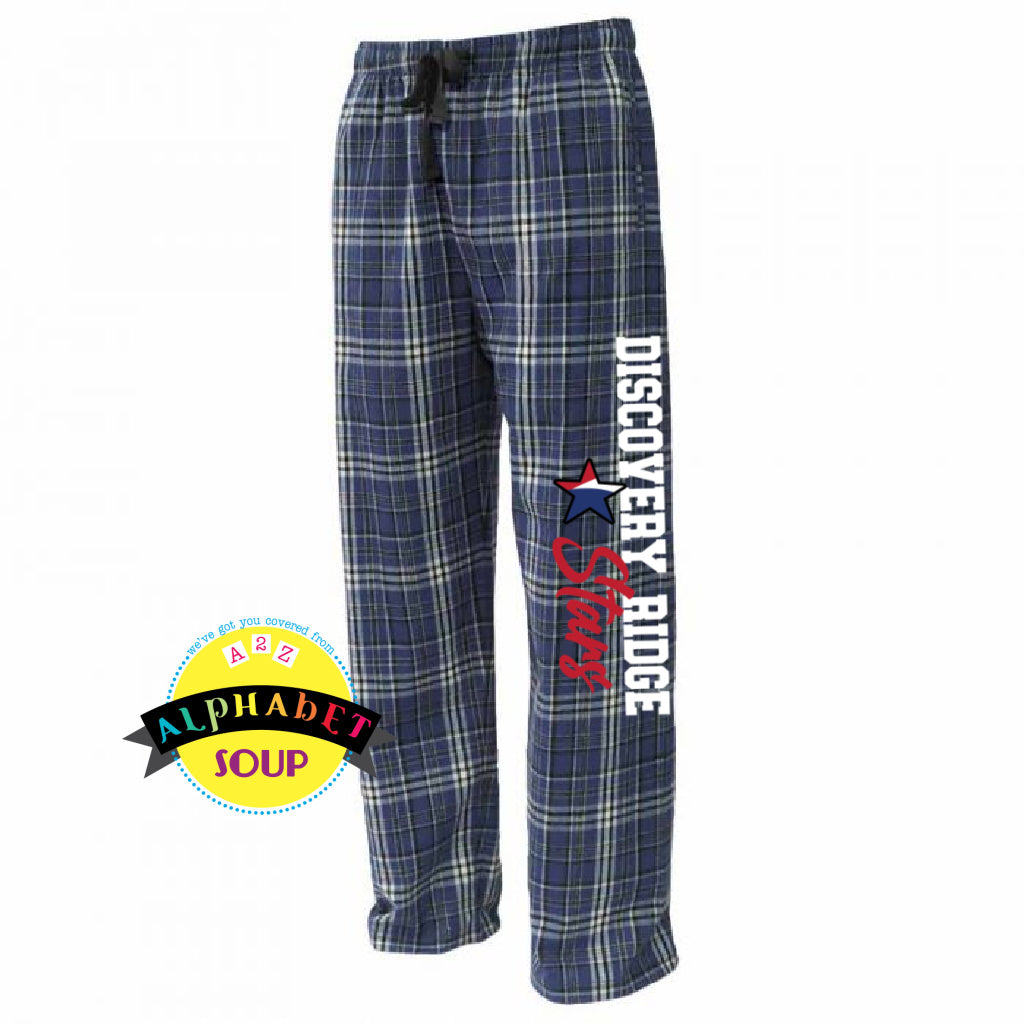 Custom School Spirit Wear | Discovery Ridge Elementary Flannel Pants ...