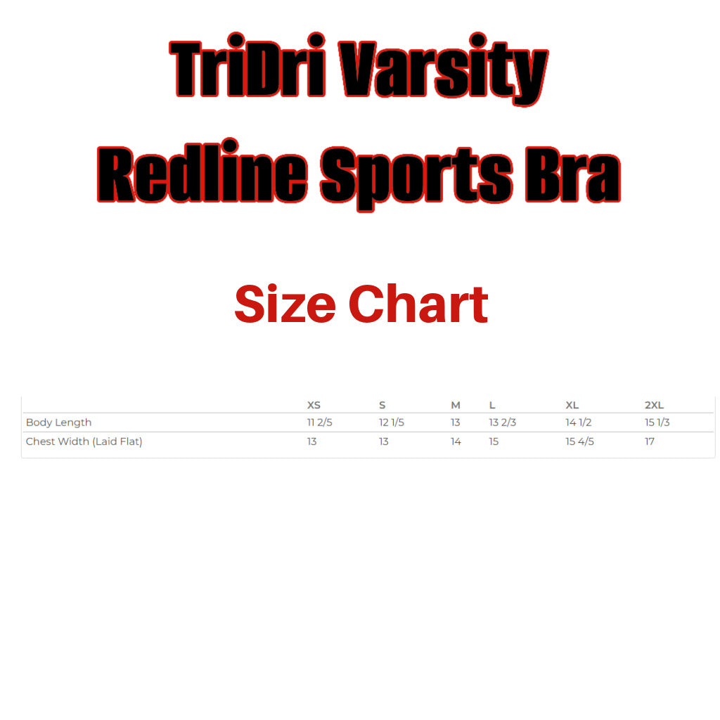 Custom Team Spirit Wear | FZS REDLINE Womens Sports Bra – Alphabet Soup ...