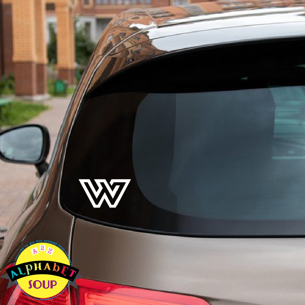 Custom Team Spirit Wear | WWF Car Decal – Alphabet Soup Designs