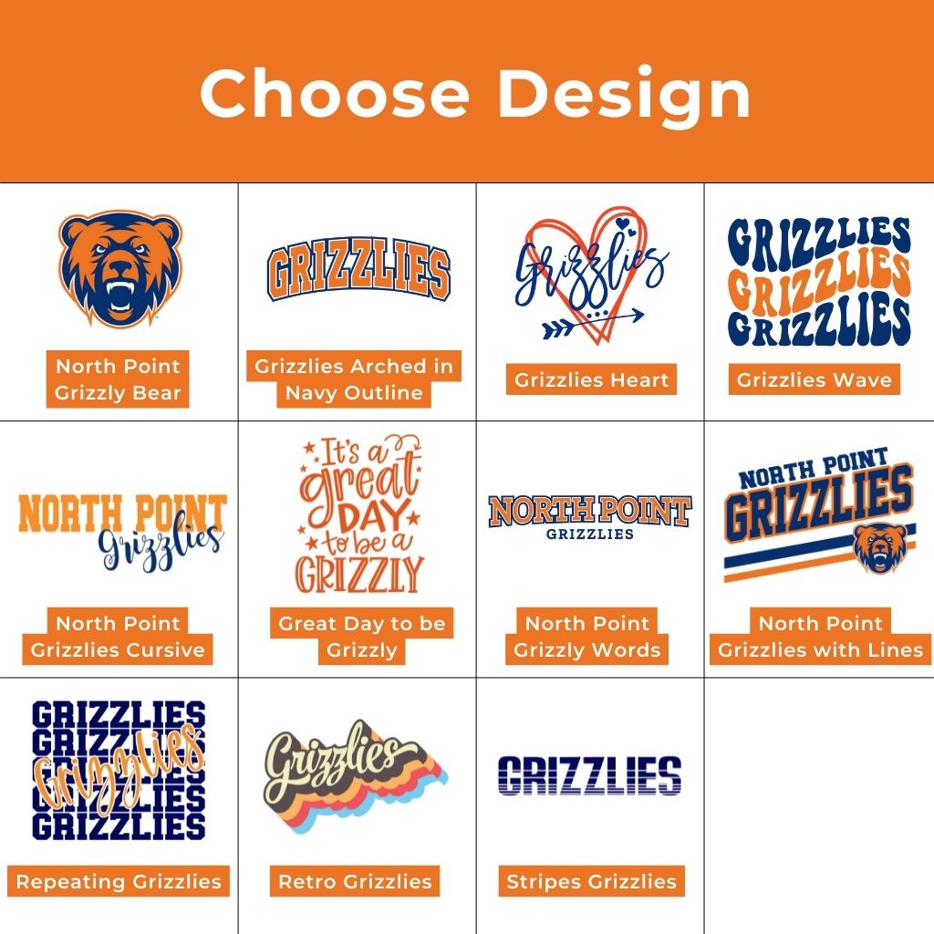 Custom School Spirit Wear | North Point Grizzlies Crystal Wash Hoodie ...