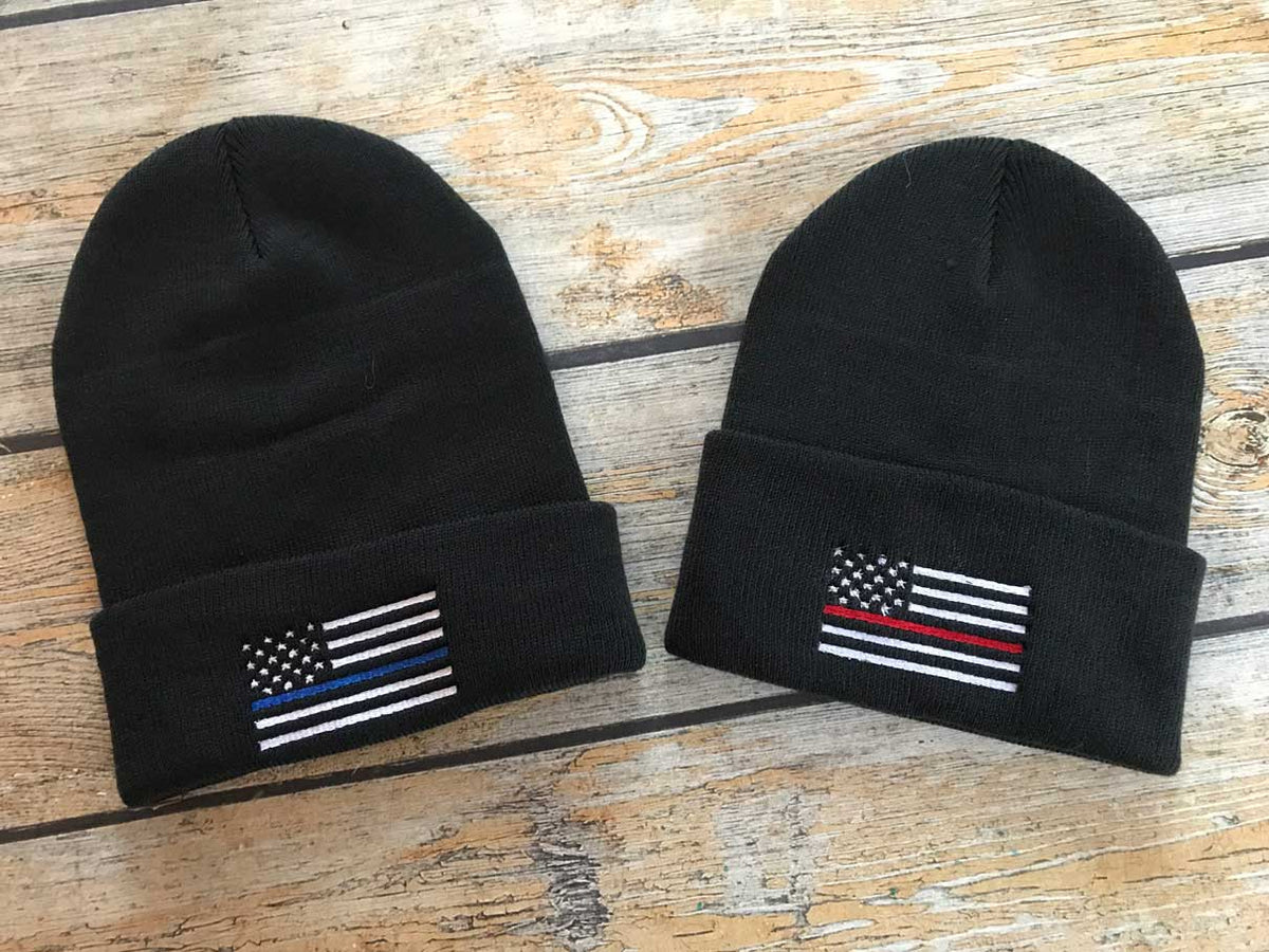 Thin Blue Line Stocking Cap – Alphabet Soup Designs